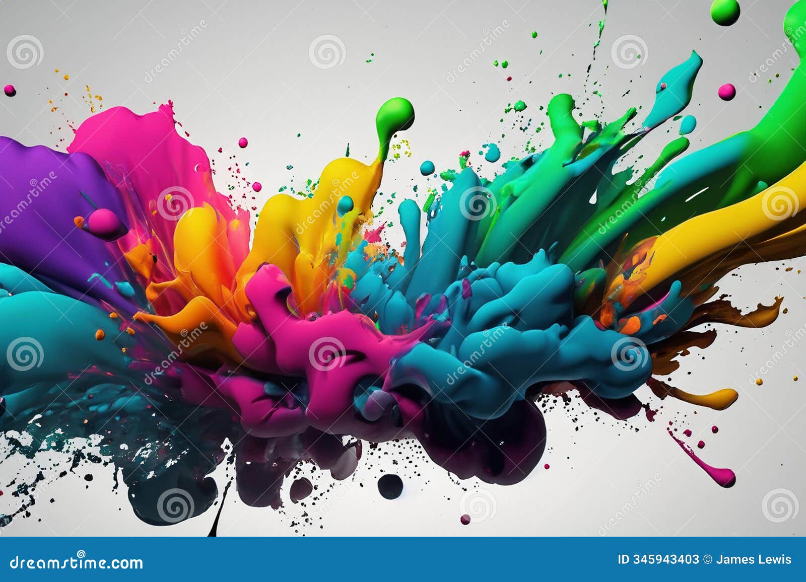 Paint Splattered Wall Texture. High Resolution Abstract Color ...