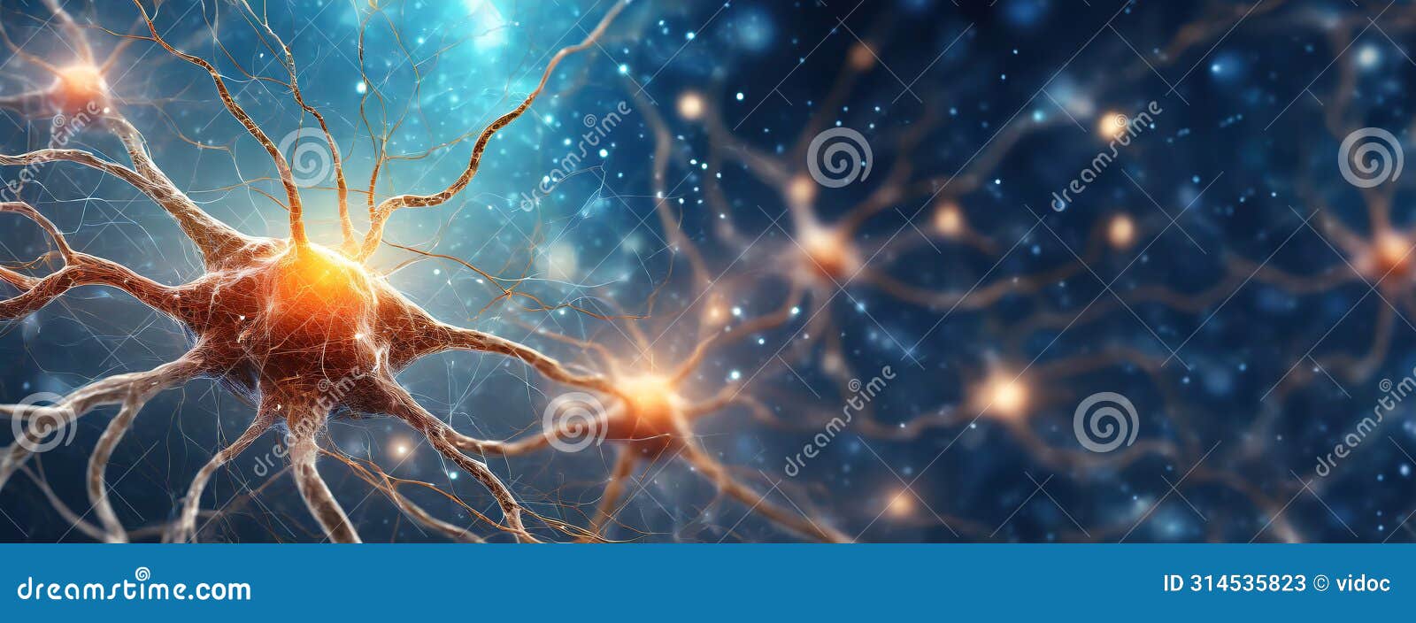 Neural Network Visualization Illustrates a Bright Neuron Firing in a ...