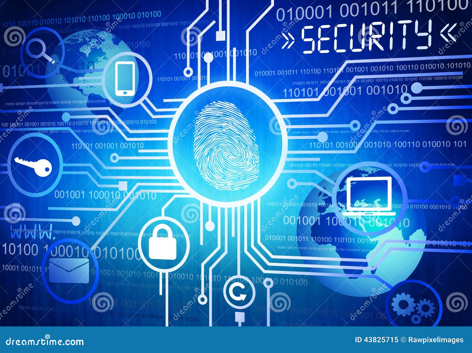 Generated Image of Online Security Concept Stock Illustration ...