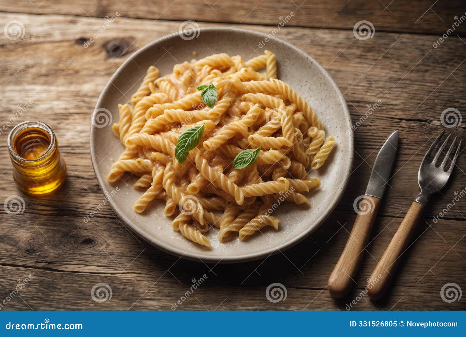 Pasta in a Bowl. Serving of Hot Spaghetti Stock Illustration ...
