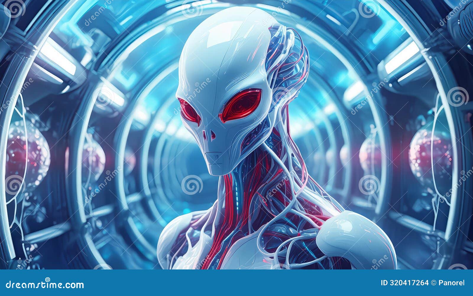 Generated Image of a Portrait of an Extra Terrestrial Alien Inside a ...