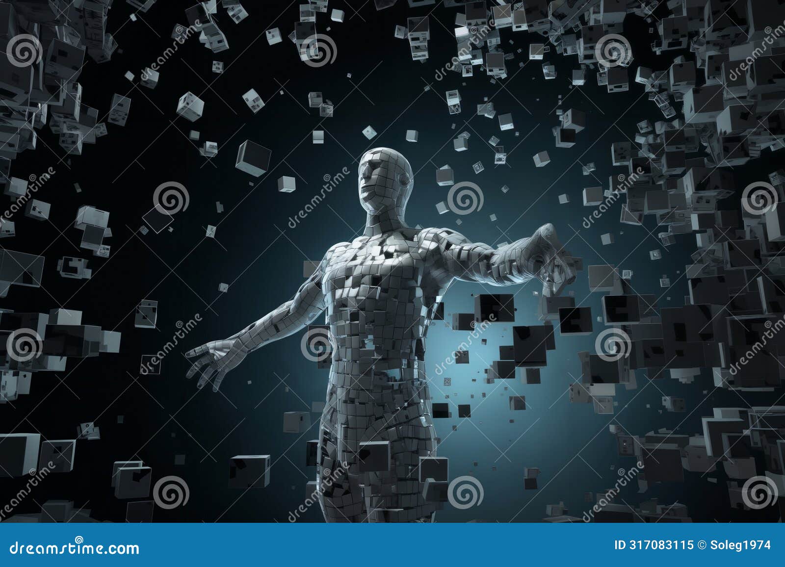 Generated image stock illustration. Illustration of humanoid - 317083115