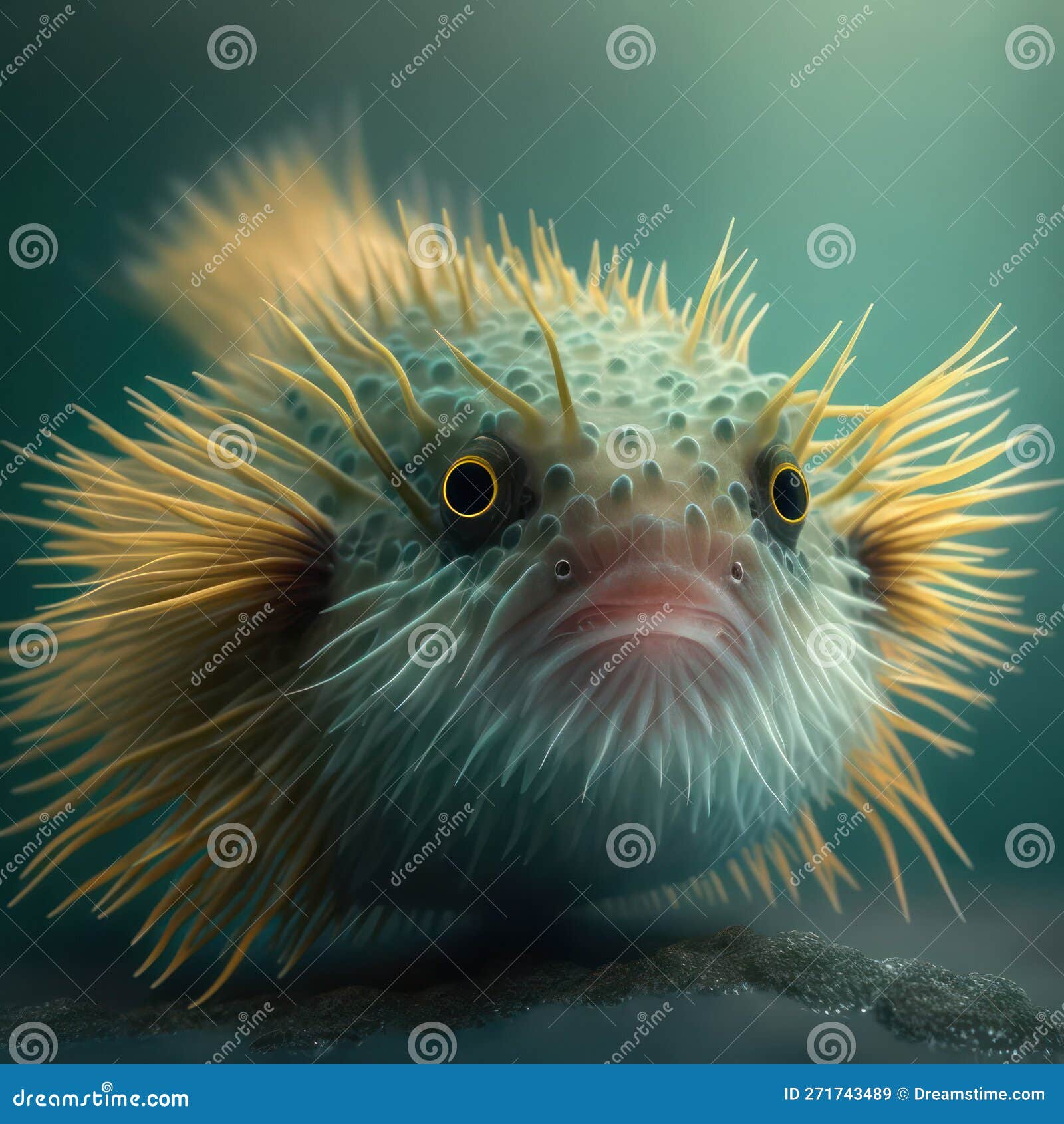 Generated Image of an Unusual Species of Fish Stock Illustration ...