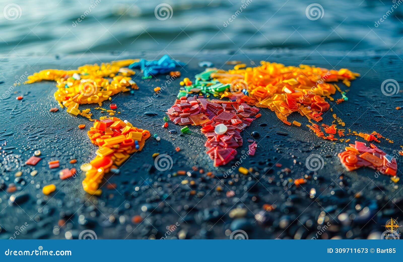 Global Environmental Issue of Microplastic Pollution Depicted by ...