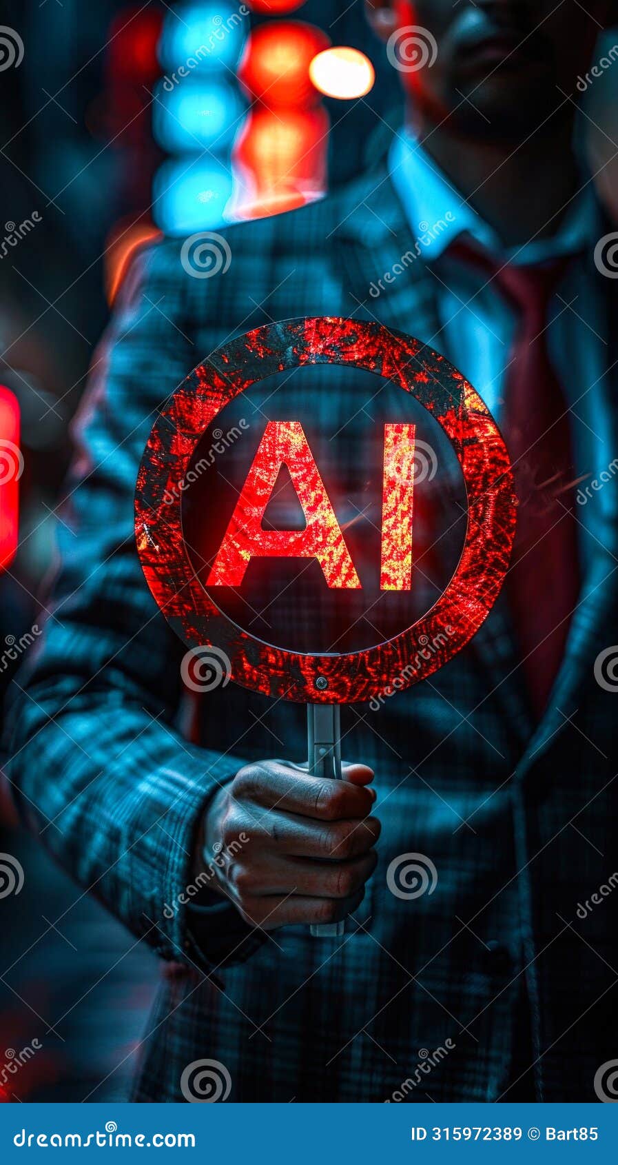 An Image Symbolizing the Restriction or Prohibition of Artificial ...