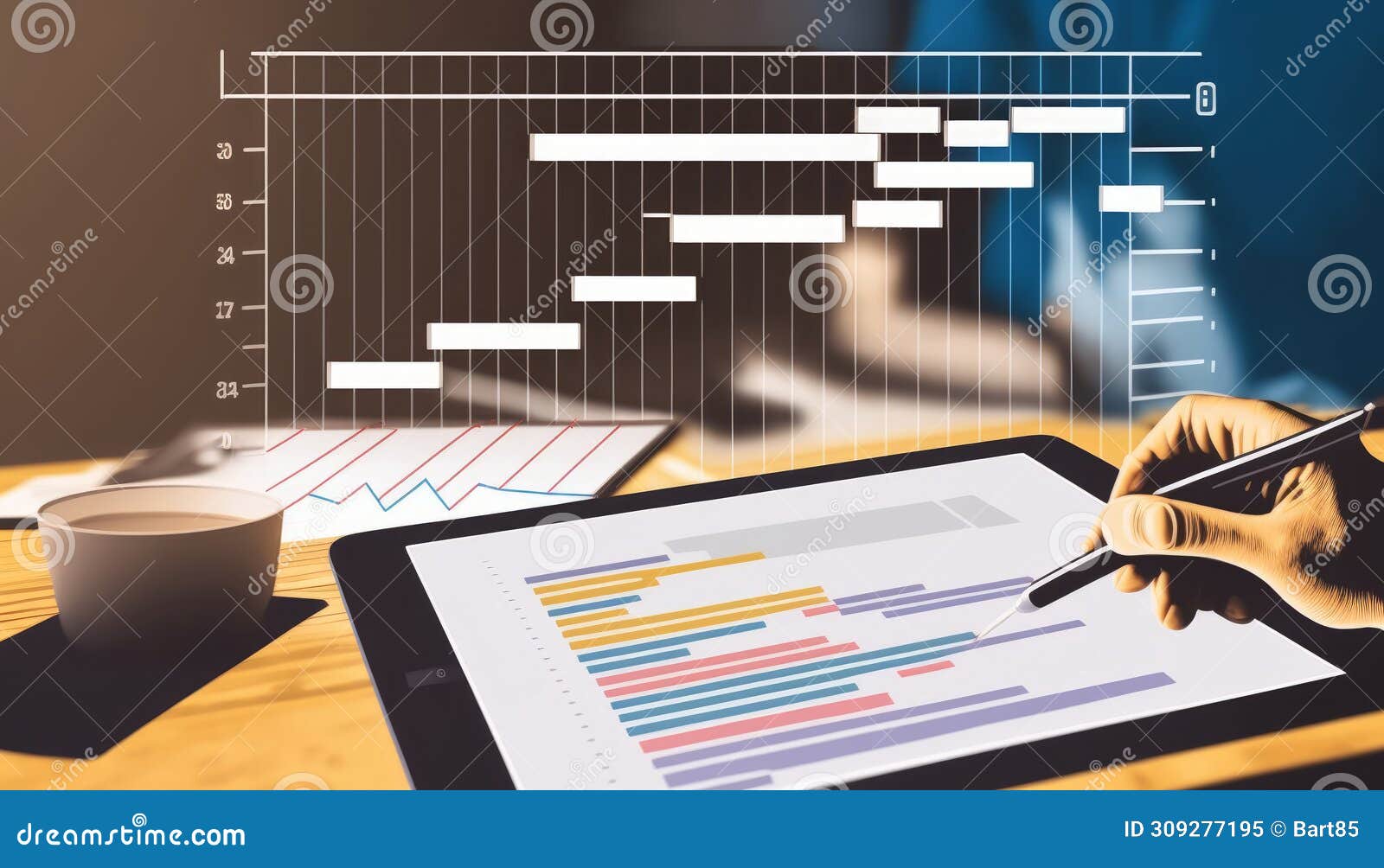 Project Manager Updating Progress and Deliverables Milestones Schedule ...