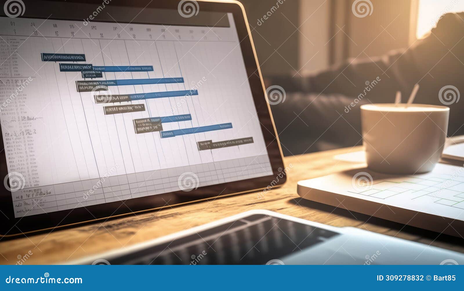 Project Manager Updating Progress and Deliverables Milestones Schedule ...