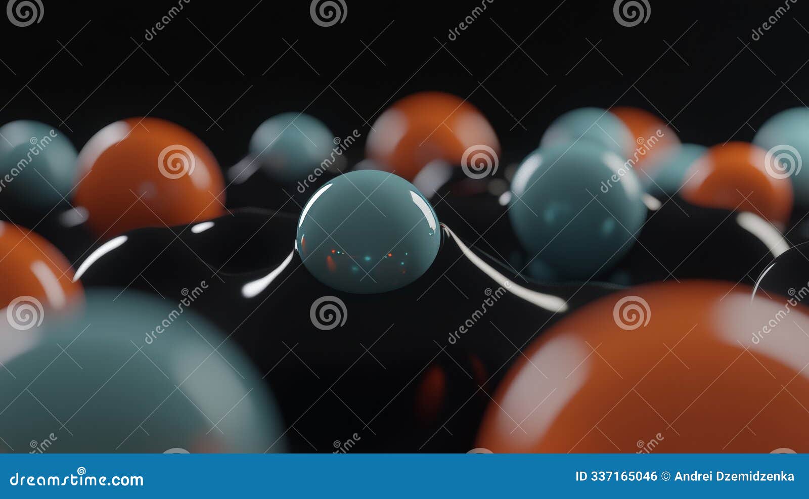 Generating Atomic and Molecular Structures from Stock Data Stock Photo ...