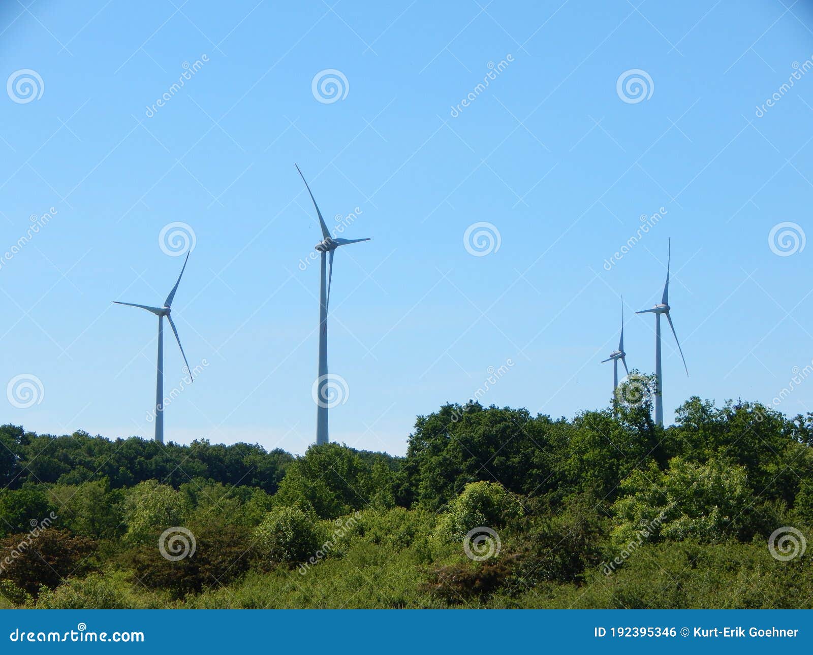 Generating Electricity from Wind Energy Stock Photo - Image of tower ...