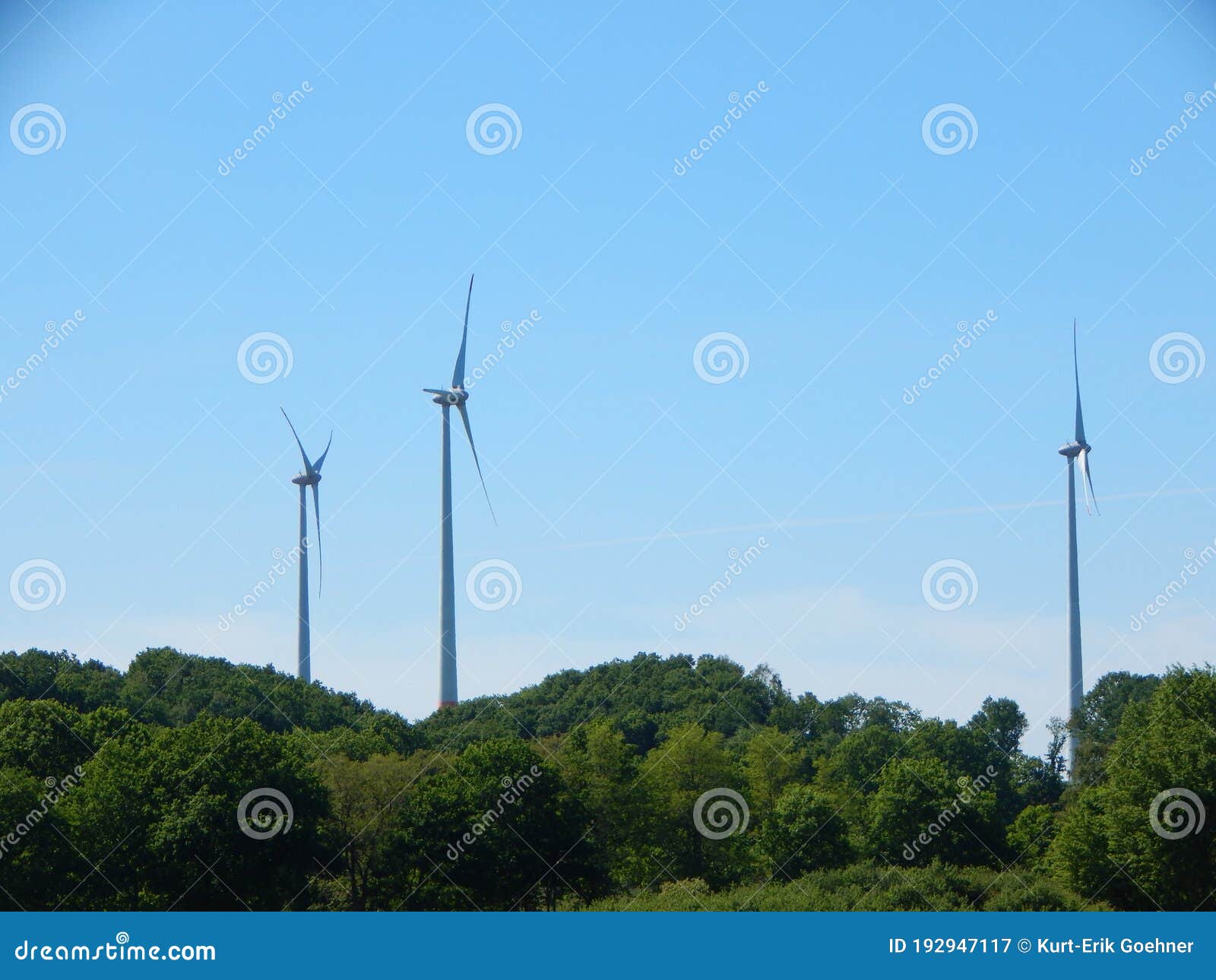 Generating Electricity from Wind Energy Stock Image - Image of energy ...