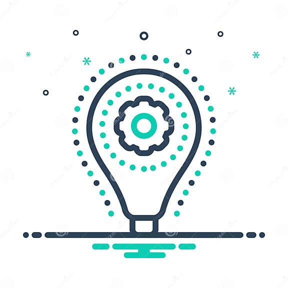 Mix Icon for Generating, Generation and Originate Stock Vector ...