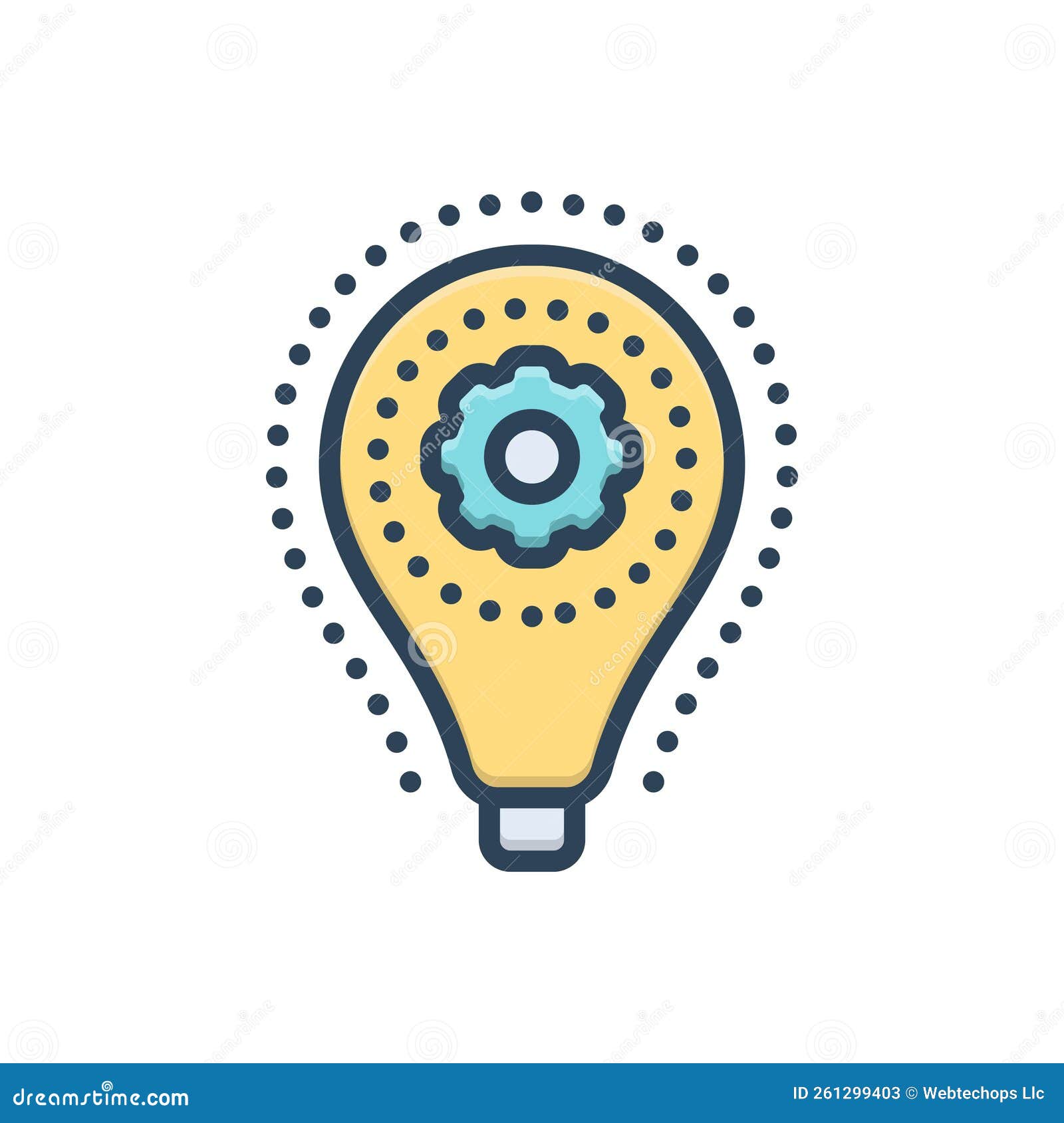 Color Illustration Icon for Generating, Generative and Originate Stock ...