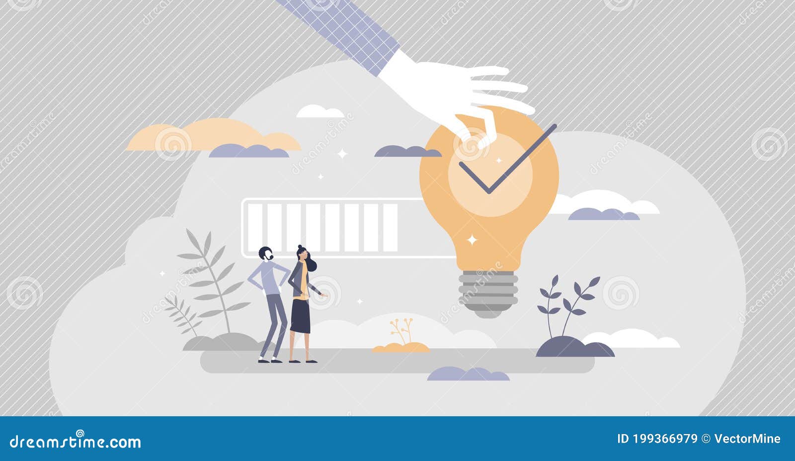 Generating Ideas With Innovative And Creative Thinking Tiny Person ...