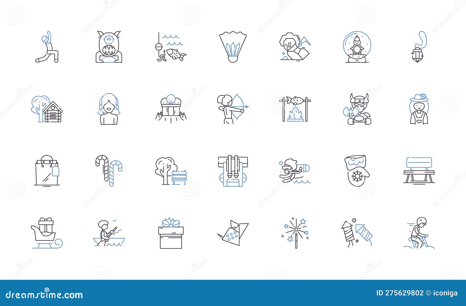 Generating Line Icons Collection. Producing, Creating, Making ...