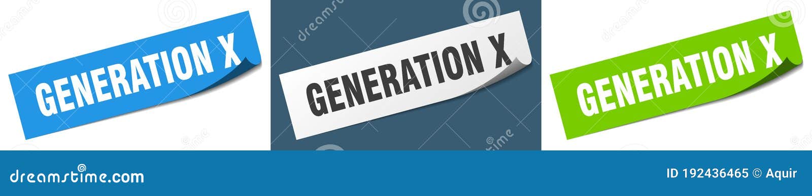 Generation X Banner. Generation X Speech Bubble Label Set. Stock Vector ...