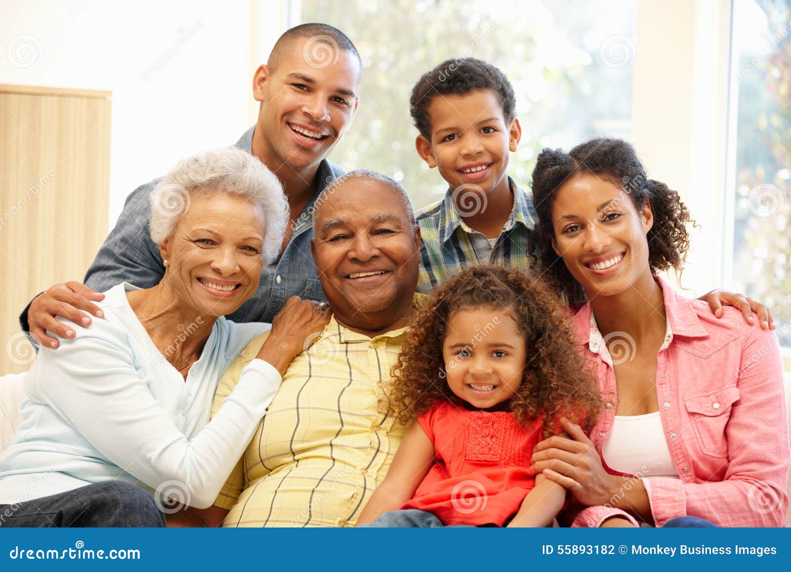 3 Generation Family at Home Stock Photo - Image of generation, enjoying ...