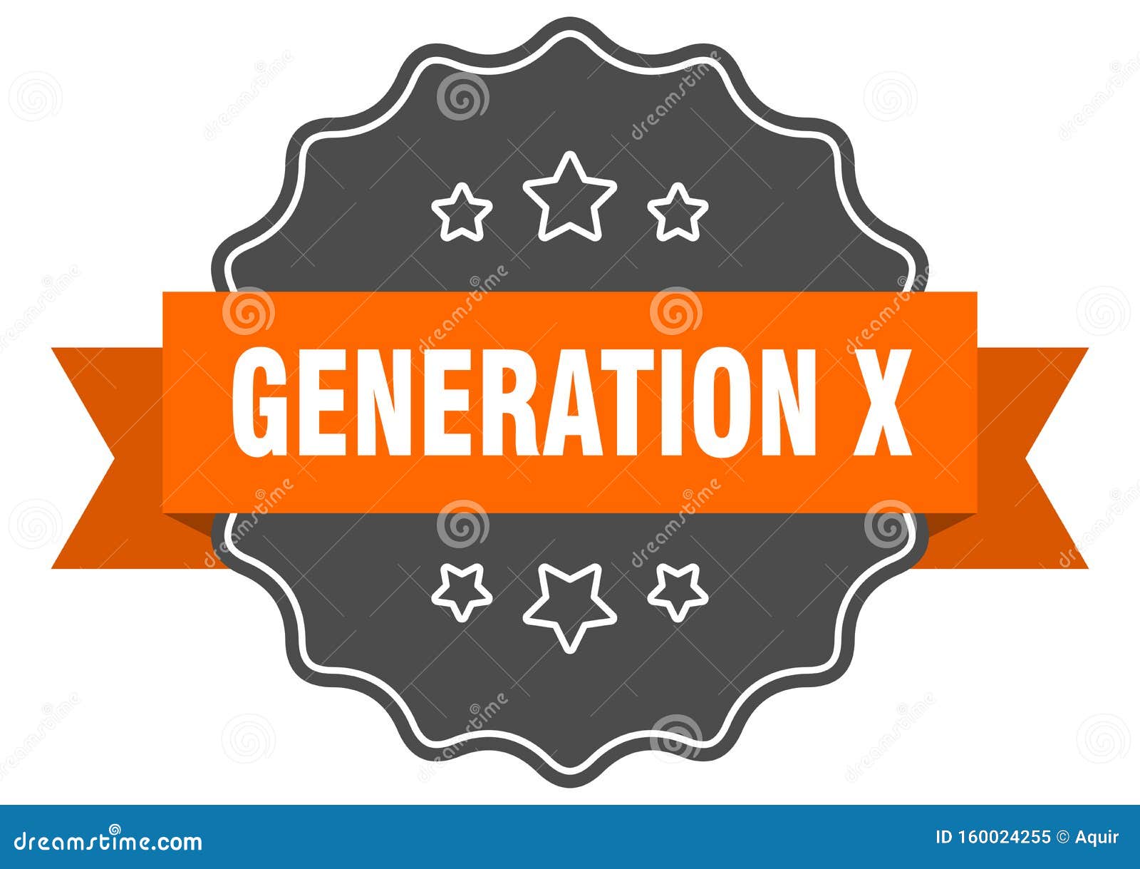 Generation x label stock vector. Illustration of template - 160024255