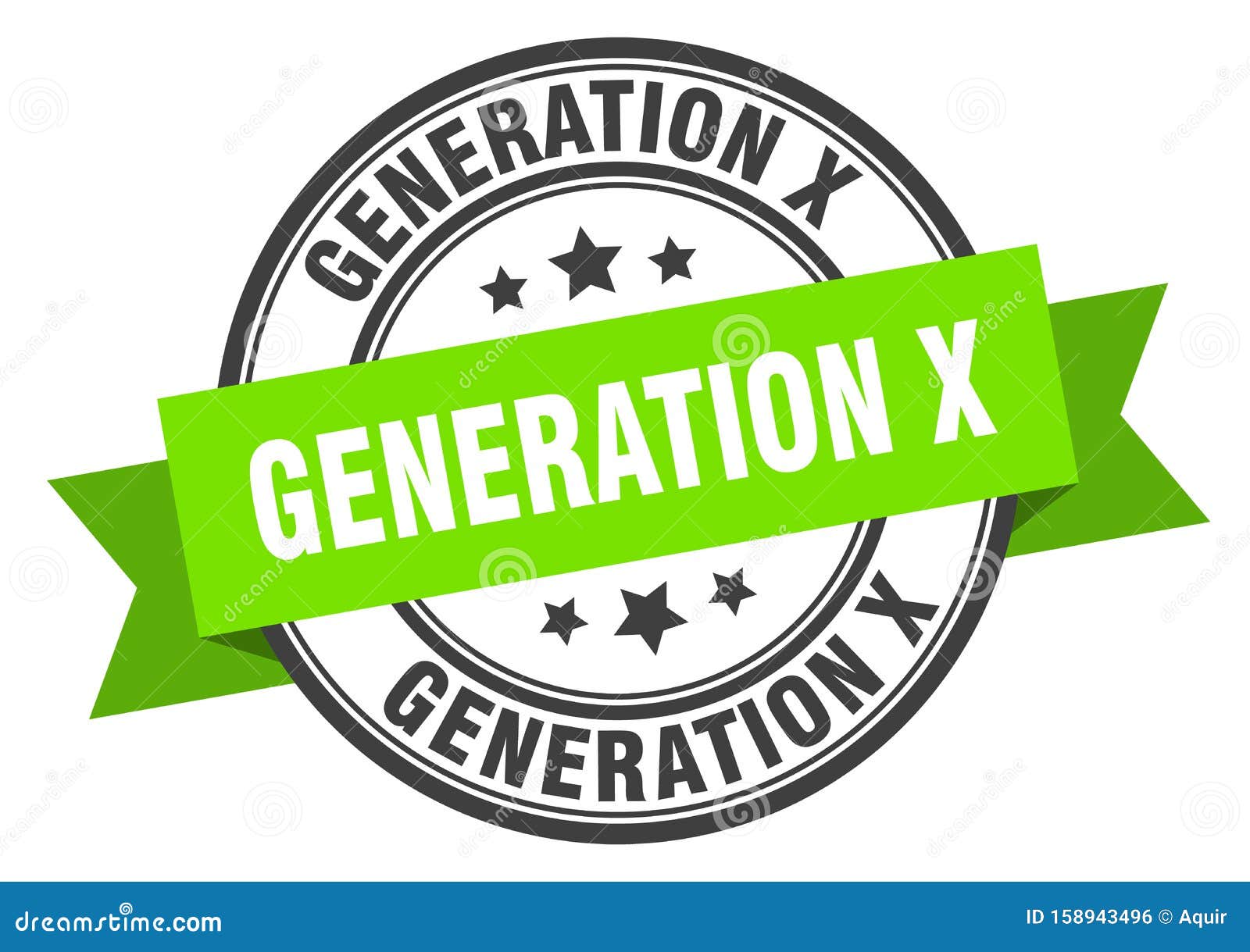 Generation x label stock vector. Illustration of seal - 158943496
