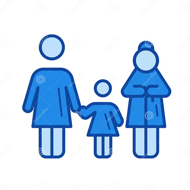 Generation line icon. stock vector. Illustration of line - 100292104