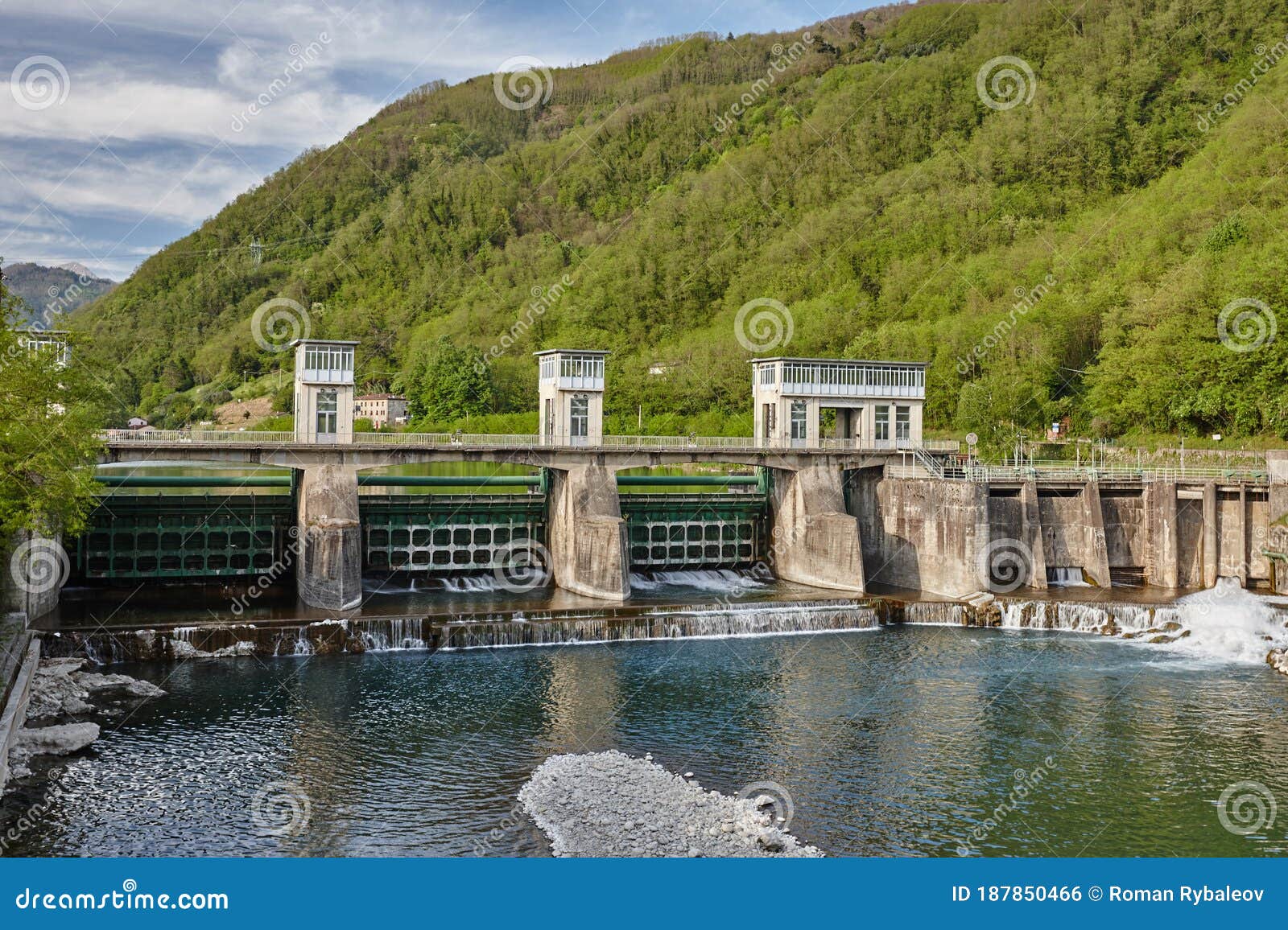 The Generation of Natural Energy through Water Stock Photo - Image of ...