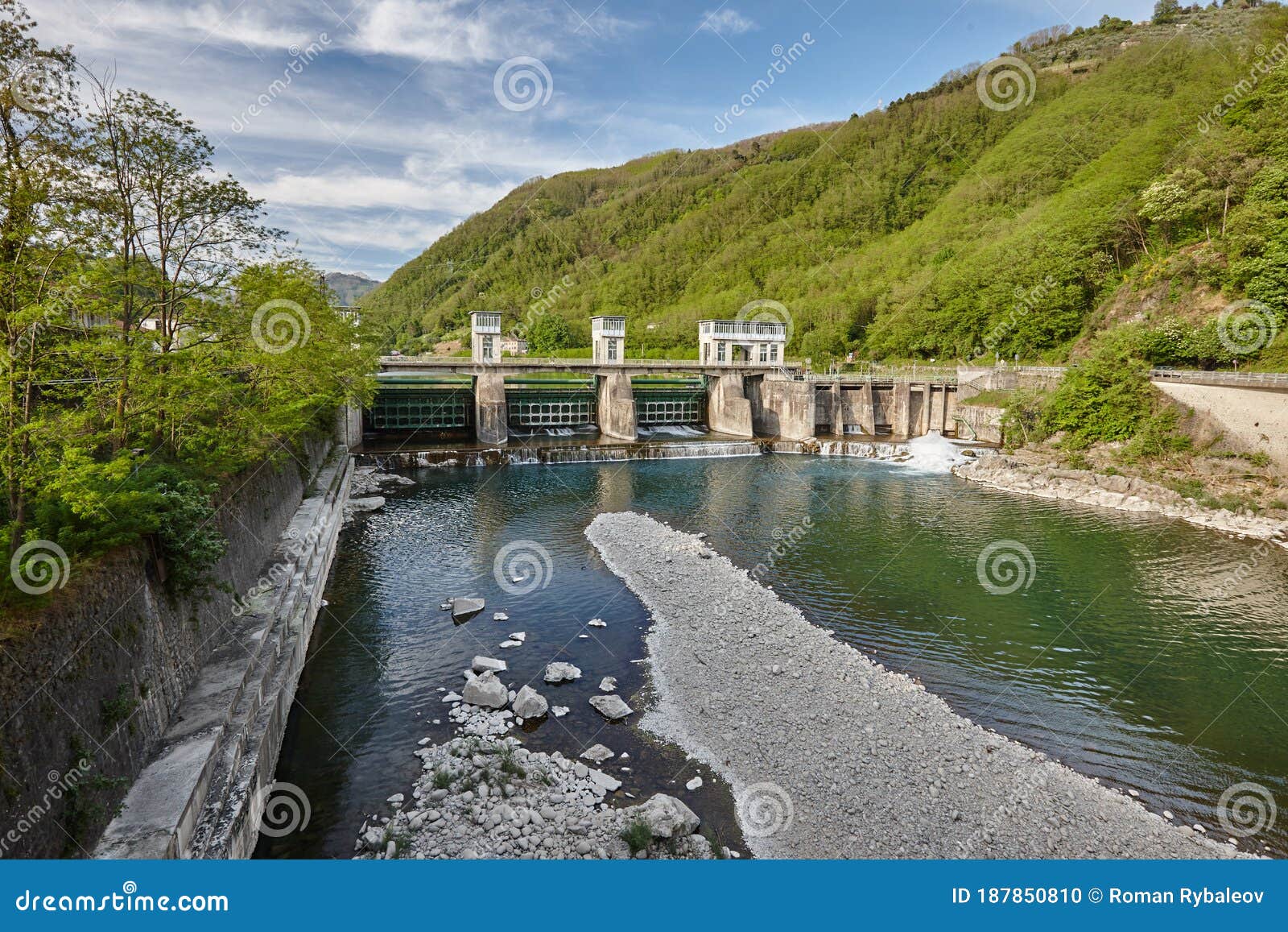 The Generation of Natural Energy through Water Stock Photo - Image of ...
