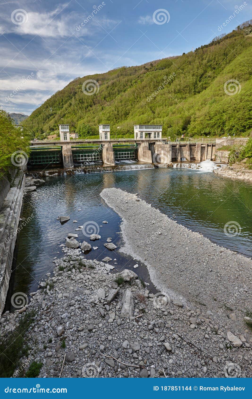 The Generation of Natural Energy through Water Stock Photo - Image of ...