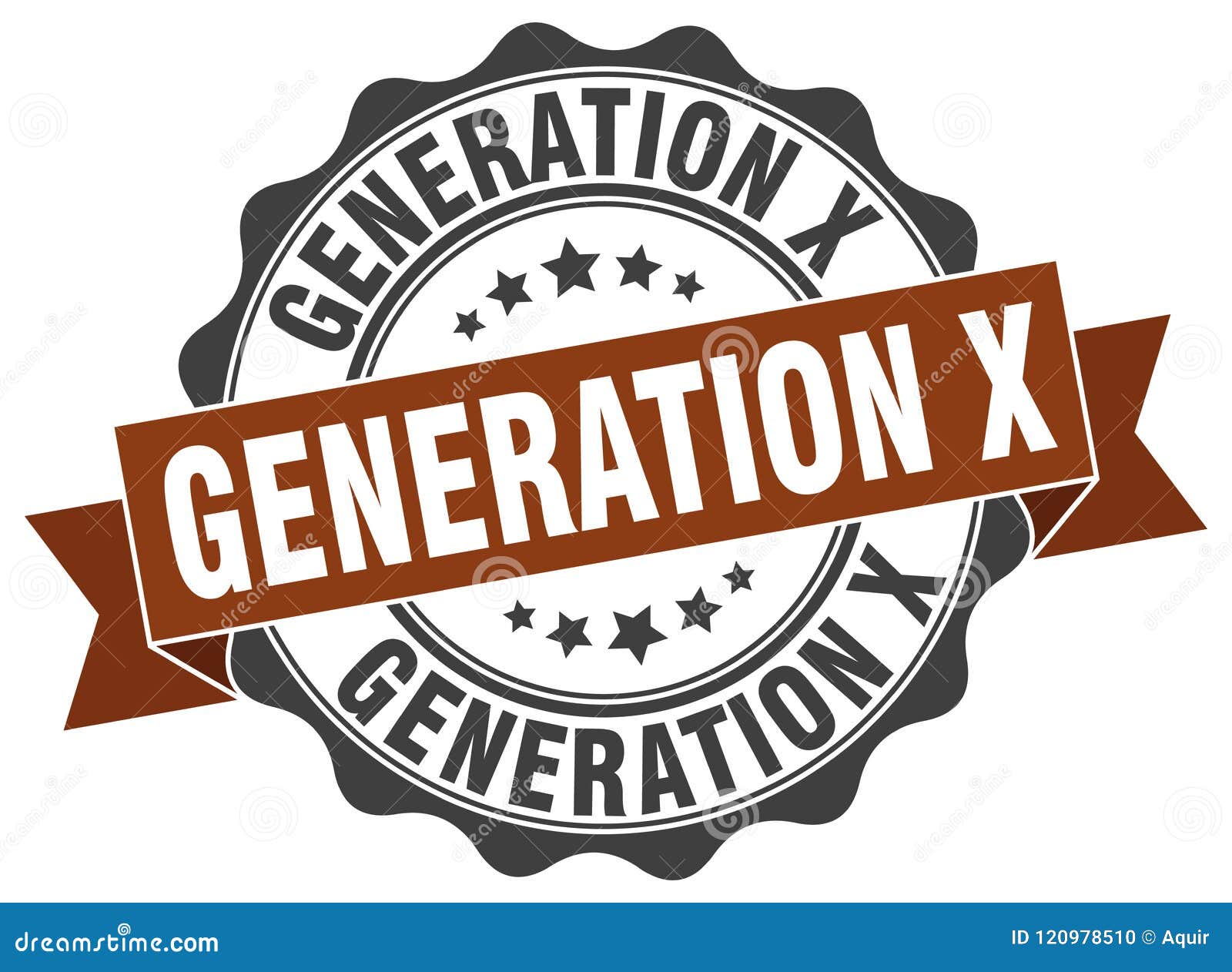 Generation x seal. stamp stock vector. Illustration of white - 120978510