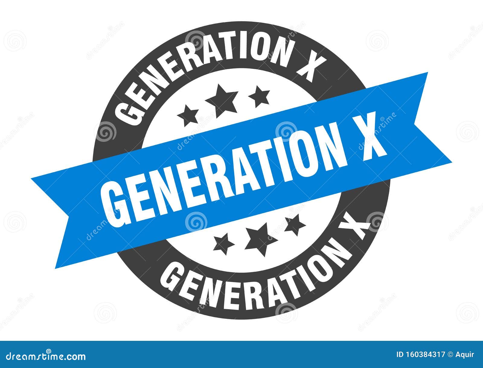 Generation x sign stock vector. Illustration of gray - 160384317