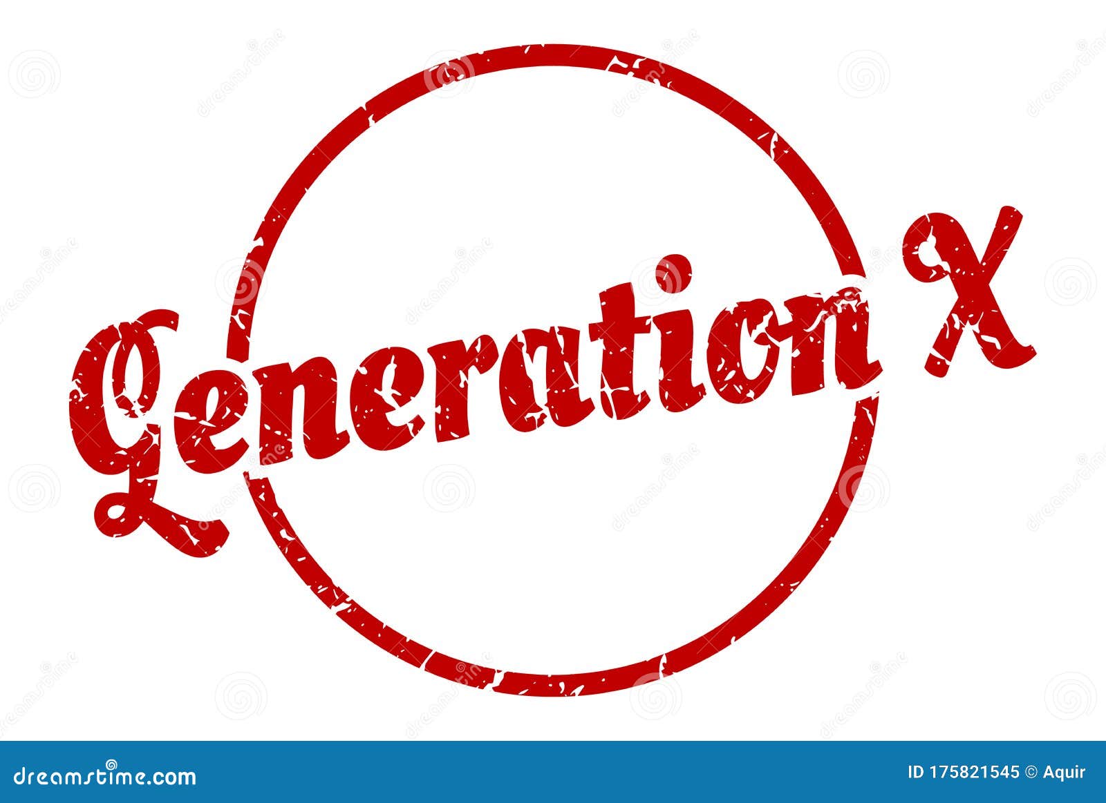 Generation X Sign. Generation X Round Vintage Stamp Stock Vector ...