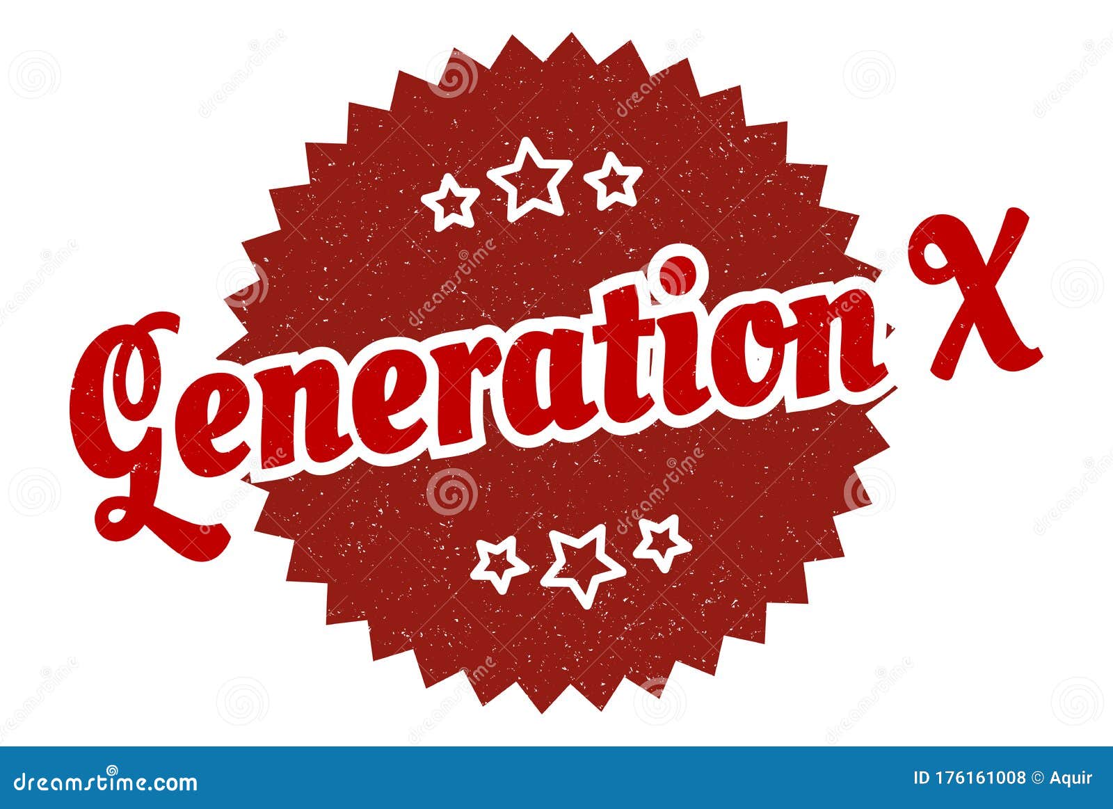 Generation X Sign. Generation X Vintage Retro Label Stock Vector ...