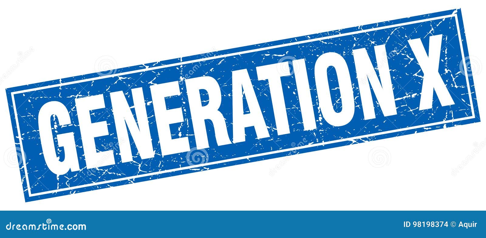 Generation x stamp stock vector. Illustration of square - 98198374