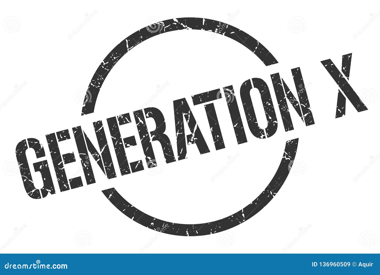 Generation x stamp stock vector. Illustration of textured - 136960509