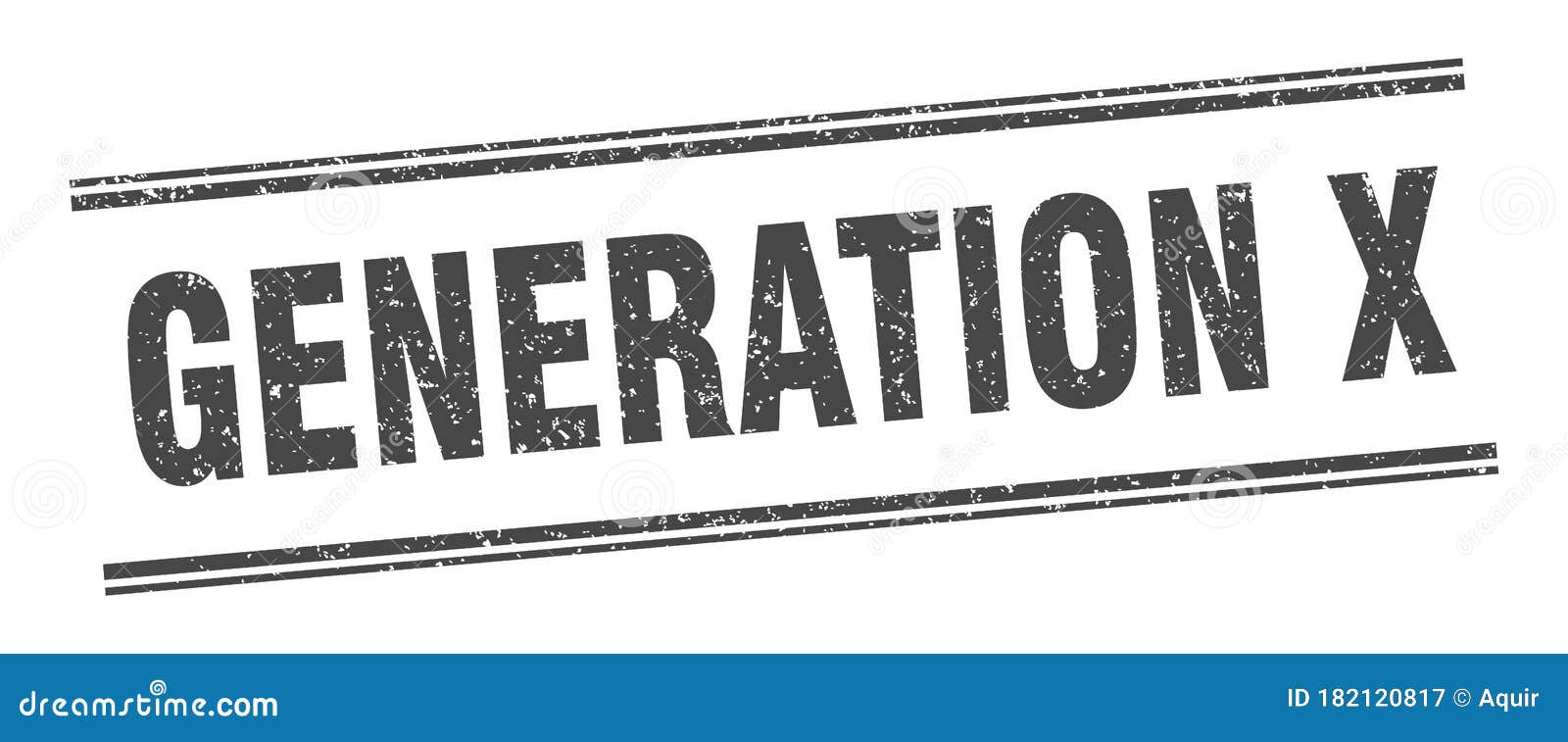 Generation X Stamp. Generation X Square Grunge Sign Stock Vector ...
