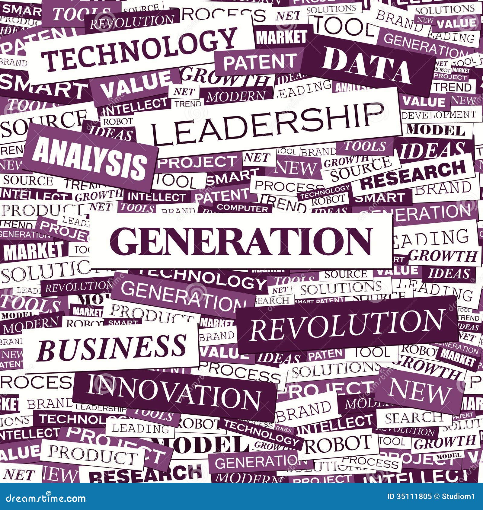 GENERATION stock vector. Illustration of information - 35111805