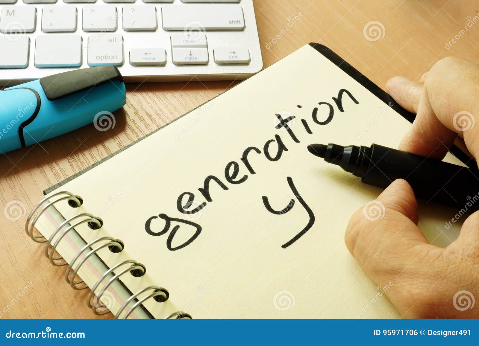 Generation Y Handwritten in a Note. Stock Photo - Image of millennials ...