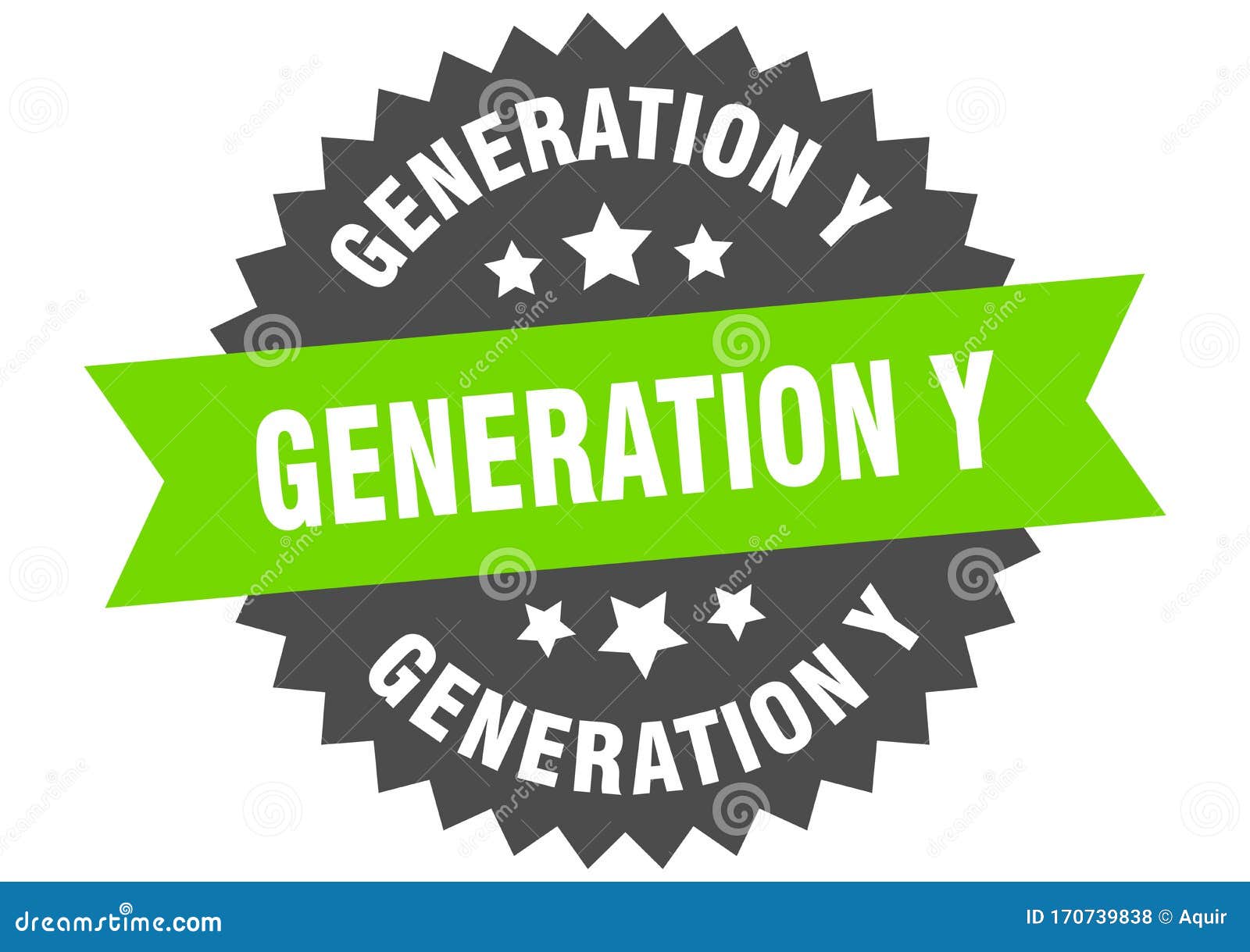 Generation Y Sign. Generation Y Circular Band Label. Generation Y ...
