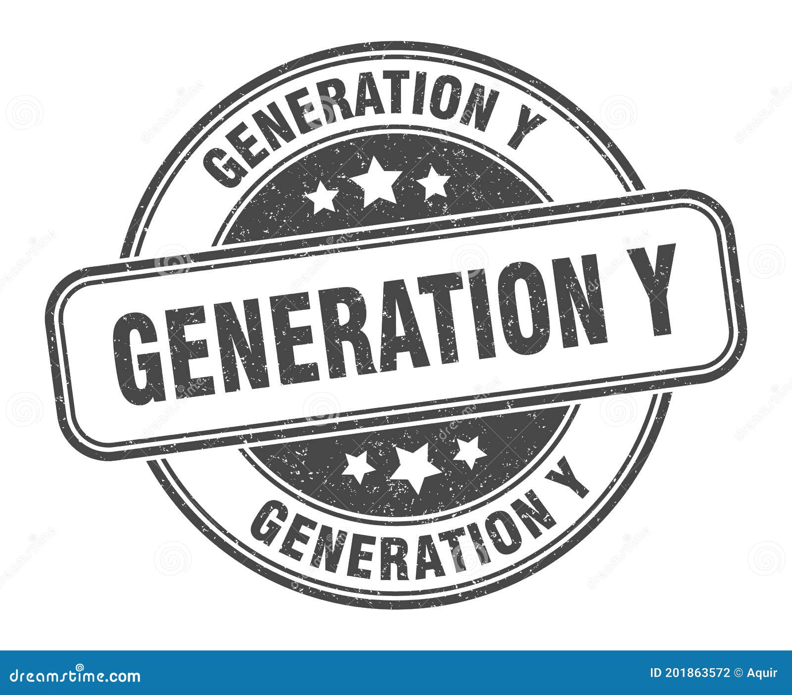 Generation Y Stamp. Generation Y Round Grunge Sign Stock Vector ...