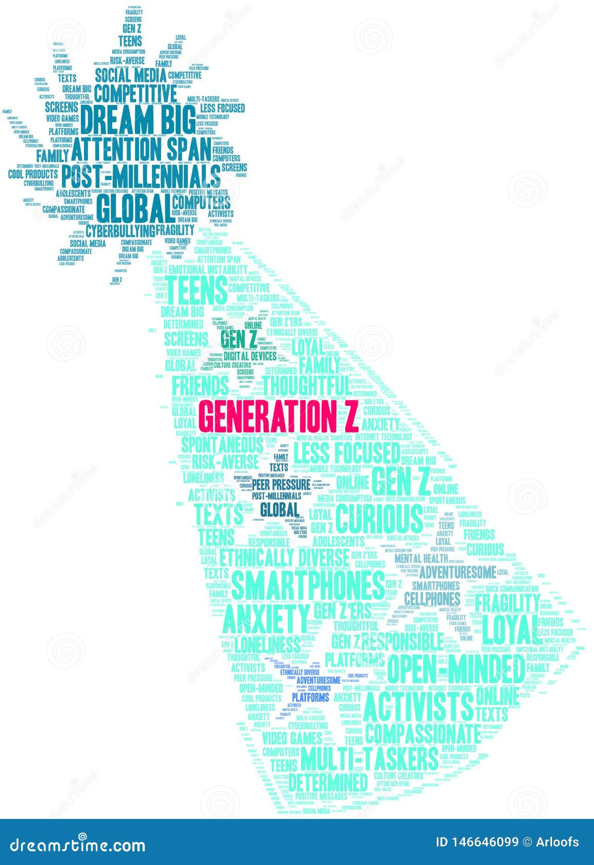 Generation Z Word Cloud stock vector. Illustration of ethnically ...