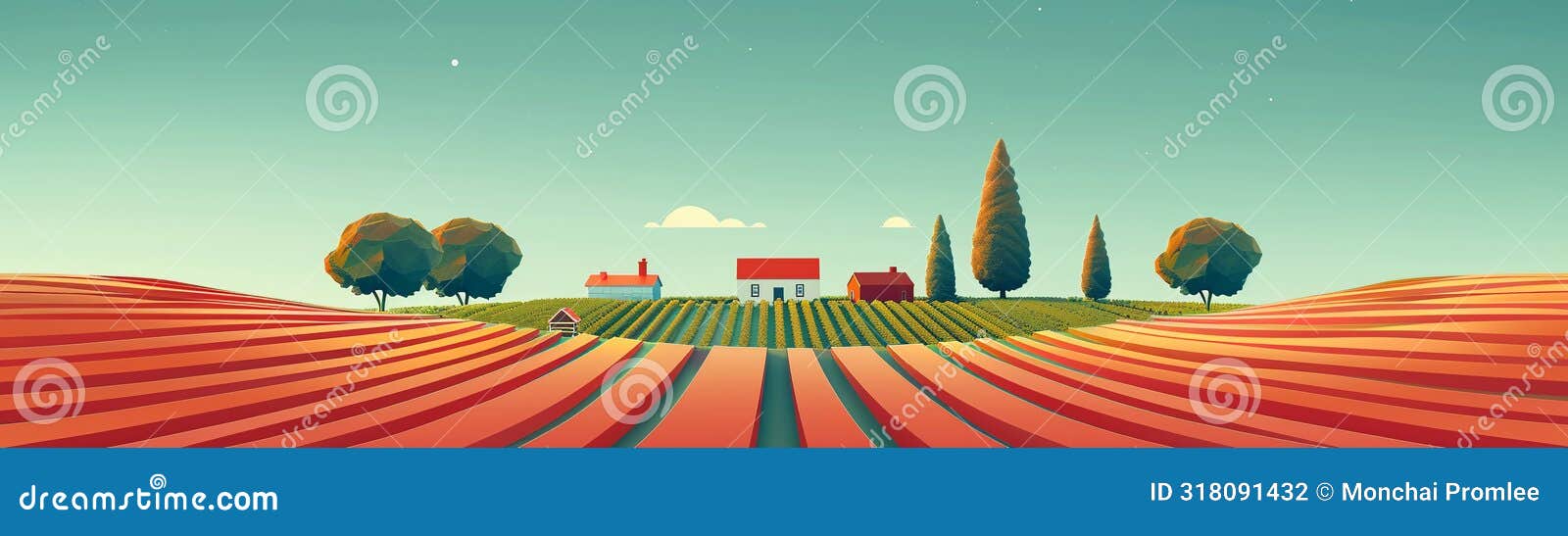 Generational Farm With Modern And Old Farming Techniques Side By Side ...