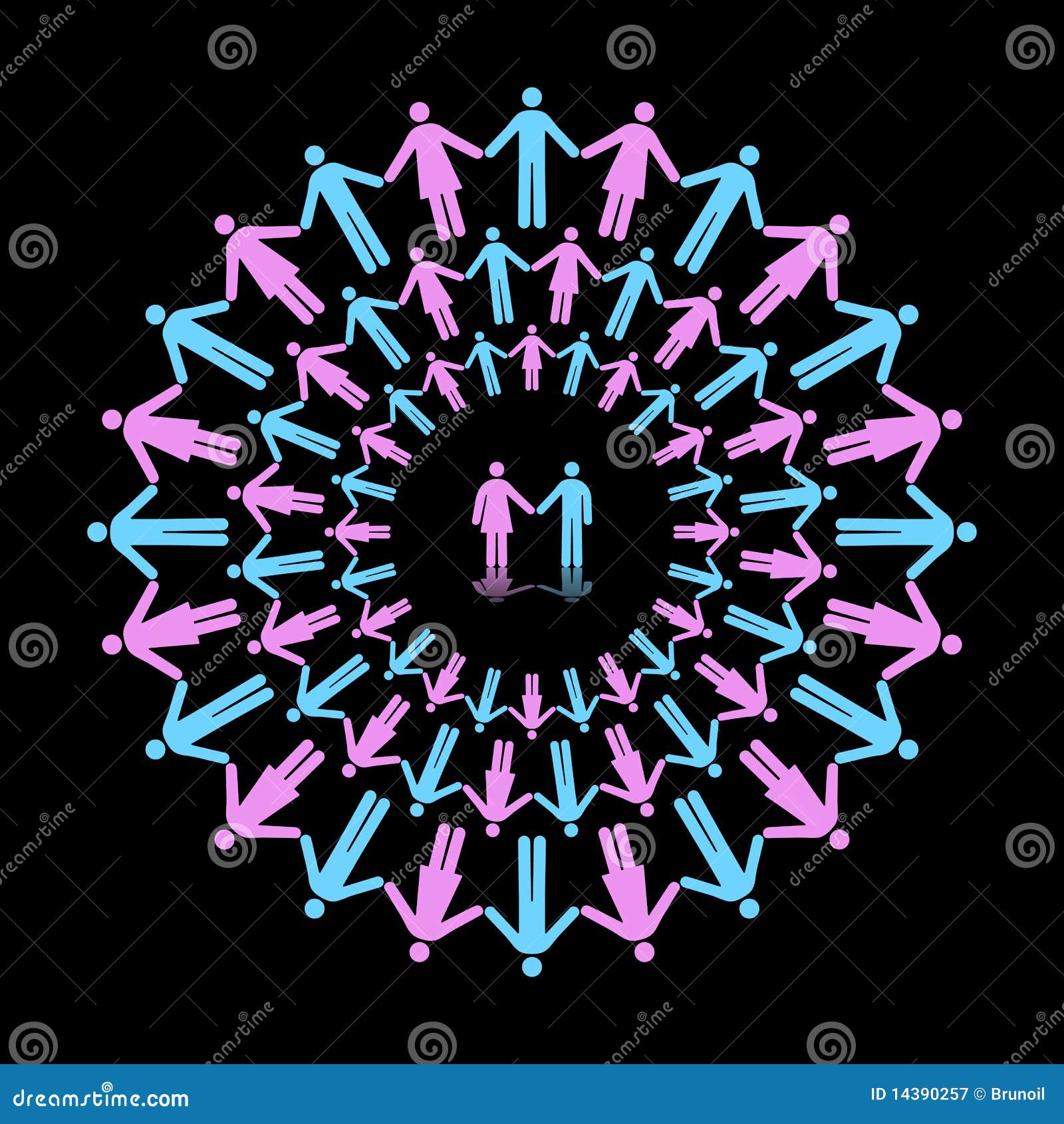 Generations stock vector. Illustration of team, family - 14390257