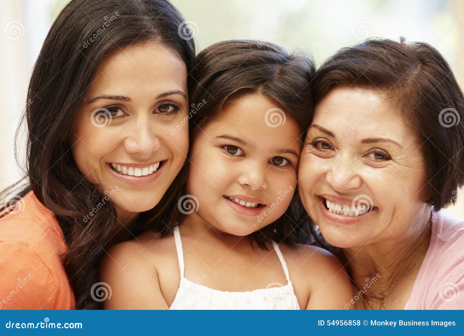 3 Generations Hispanic Women Stock Photo - Image of lifestyle, happy ...
