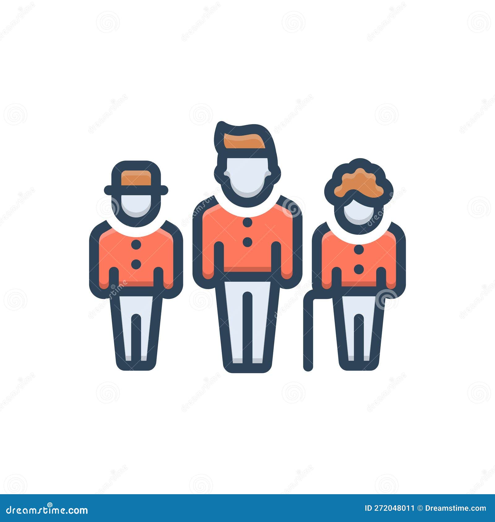 Color Illustration Icon for Generations, Kid and Stage Stock ...