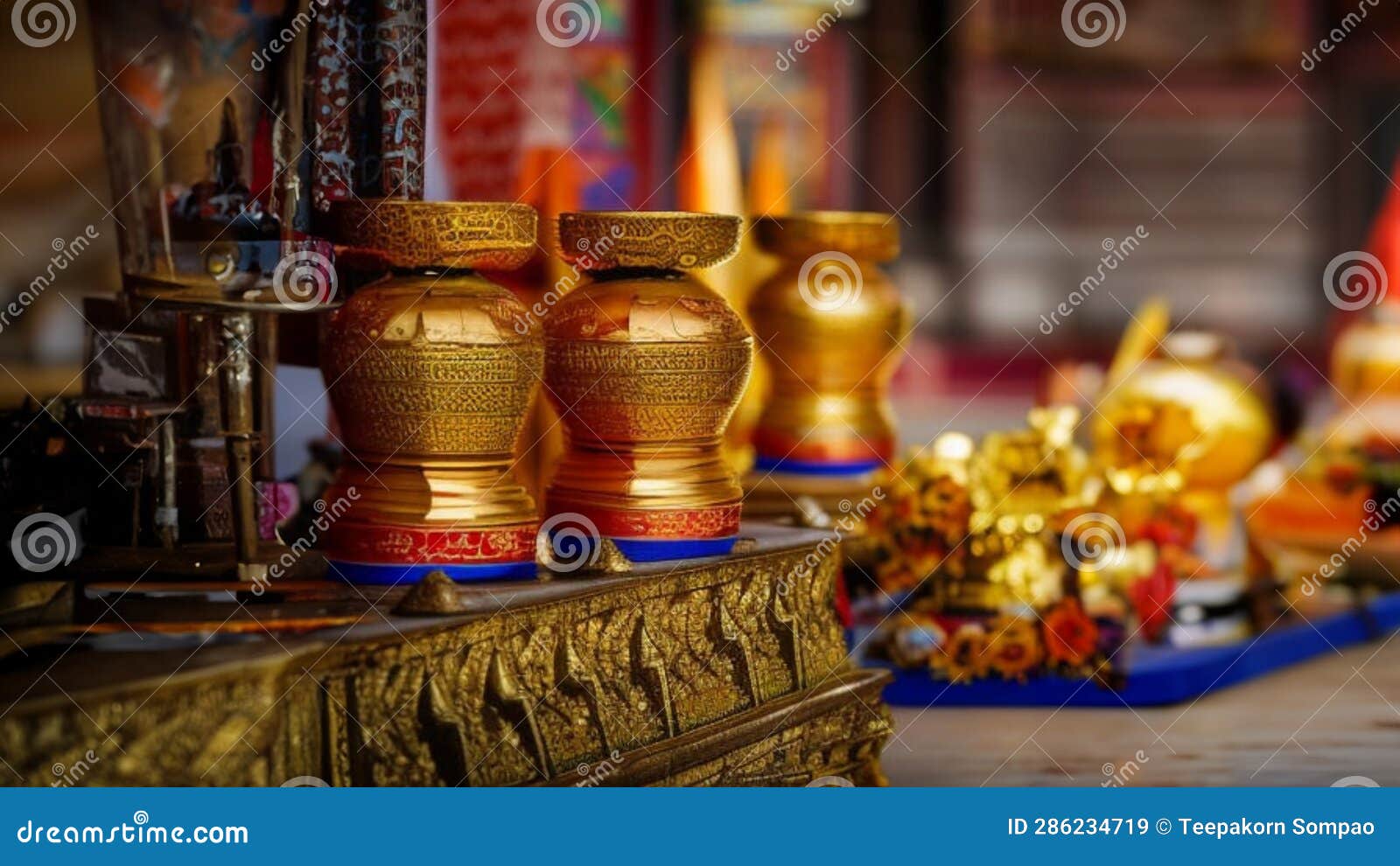 Items, Items Prepared for Entering the Temple Making Merit in Buddhism ...