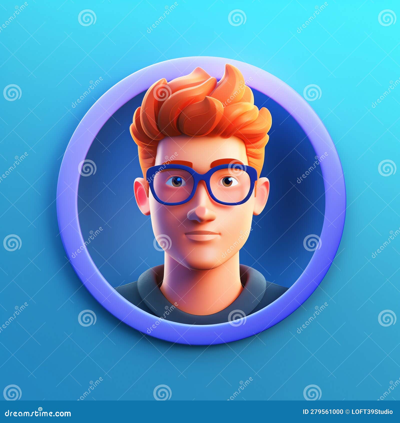 Generative AI 3D Realistic User Cartoon- Stock Illustration ...