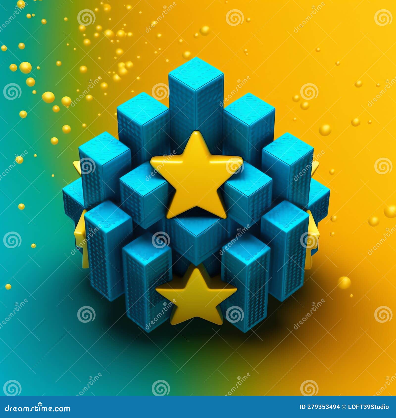 Generative AI 3d Review Concept- Stock Illustration - Illustration of ...