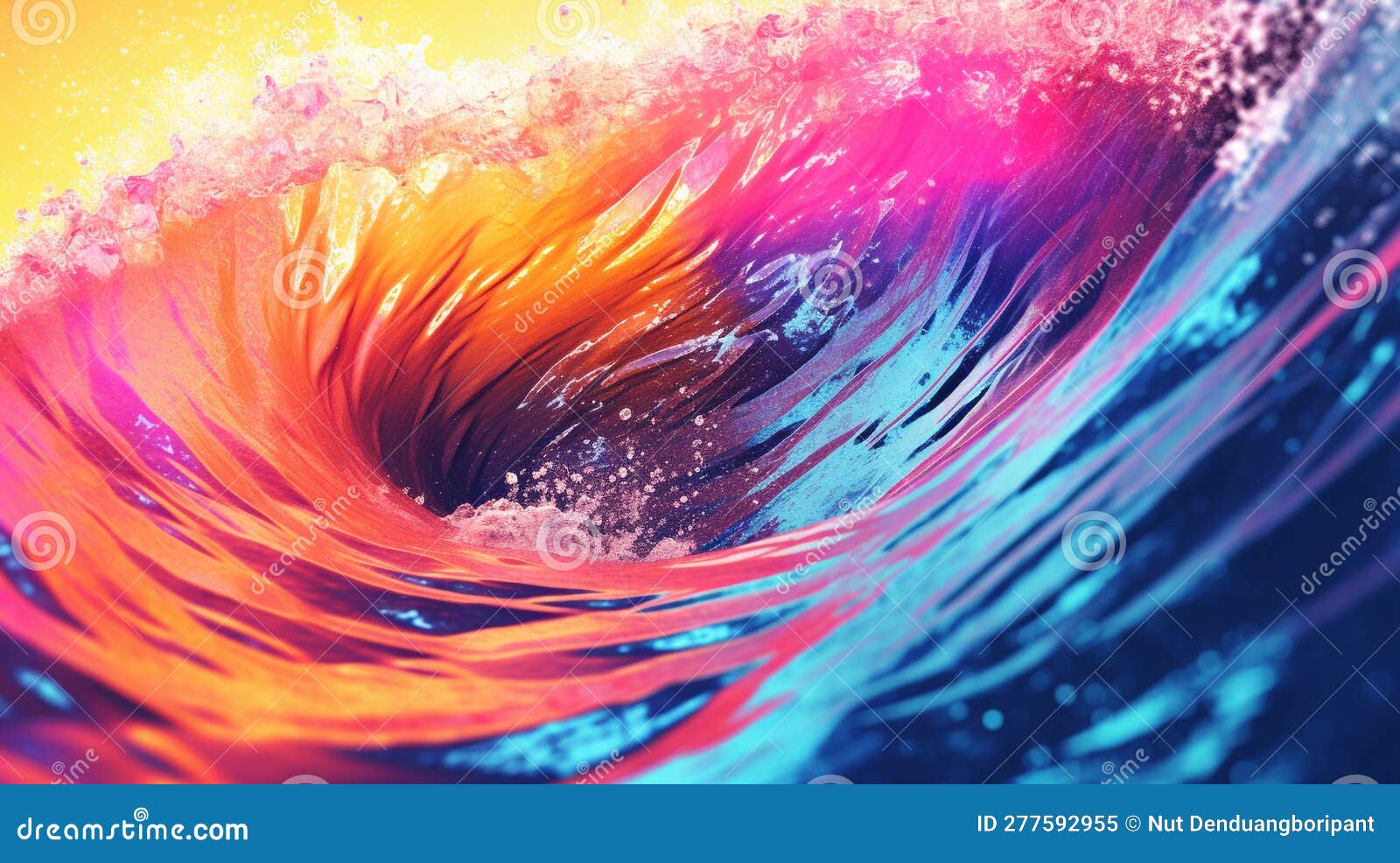 Generative AI, an Abstract Background Image with a Wave Effect Stock ...