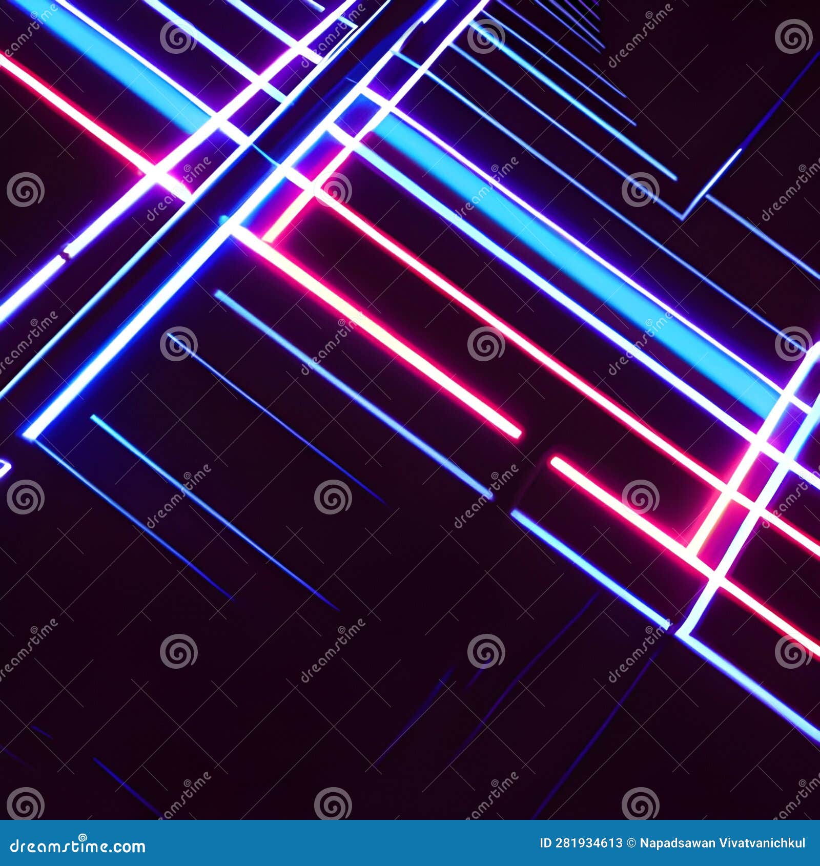 Abstract Colorful Technology Line Effect Background. Generative AI ...