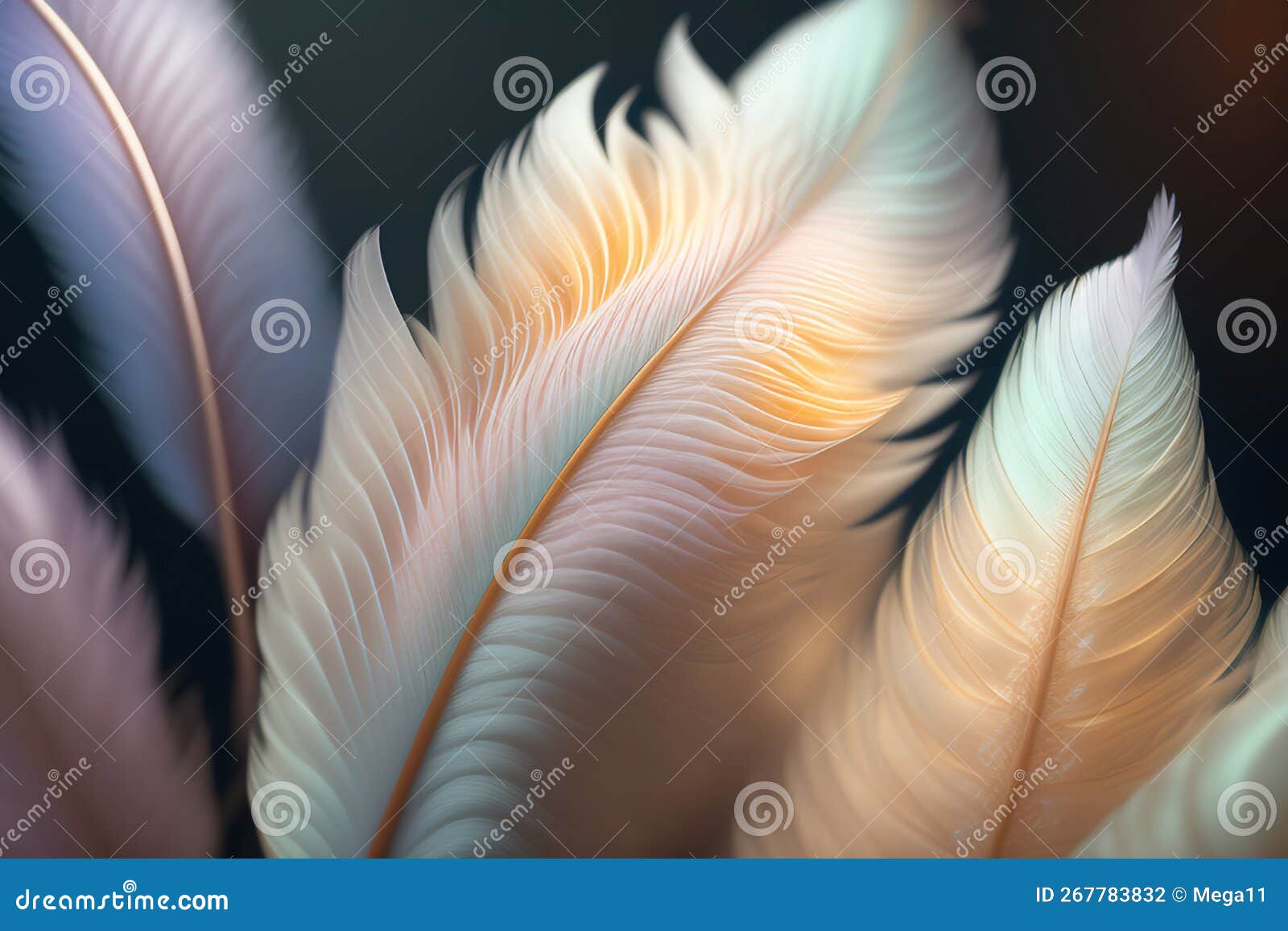 Generative AI: Abstract Feathers Background, Feather Texture Wallpaper ...