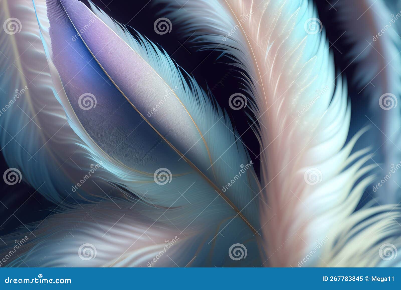 Generative AI: Abstract Feathers Background, Feather Texture Wallpaper ...