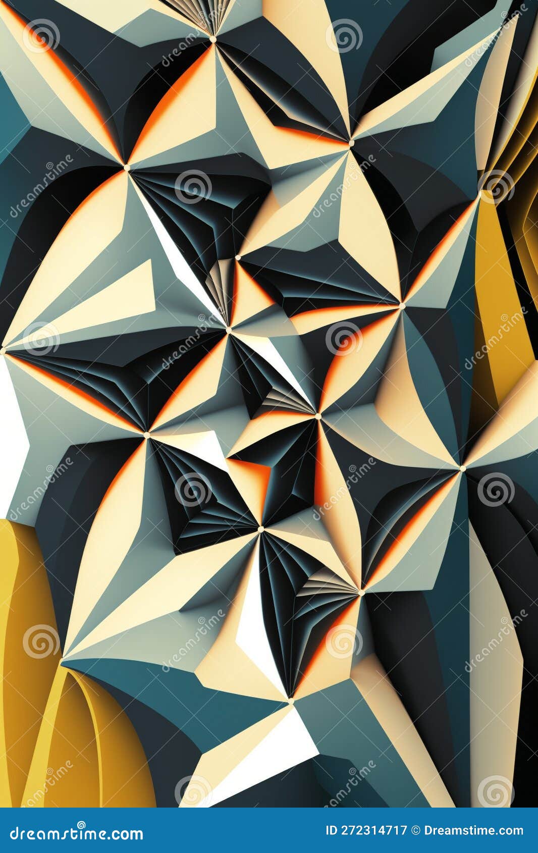 Generative Ai. Abstract Geometry Pattern Background Stock Image - Image ...